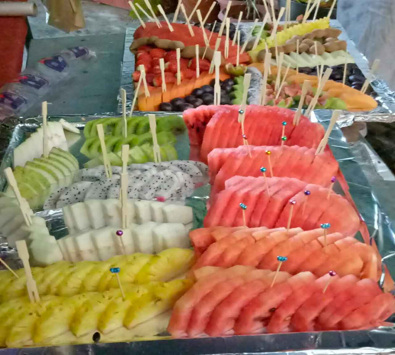 Fruit Salad Or Chaat Live Stall